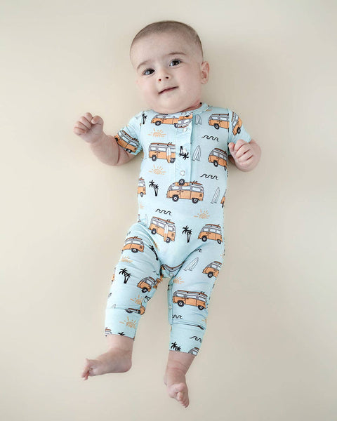 Bamboo Jumpsuit | Retro Beach – Rose + Ev Children's Boutique