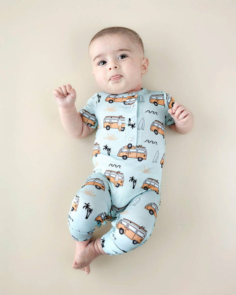 Bamboo Jumpsuit | Retro Beach – Rose + Ev Children's Boutique