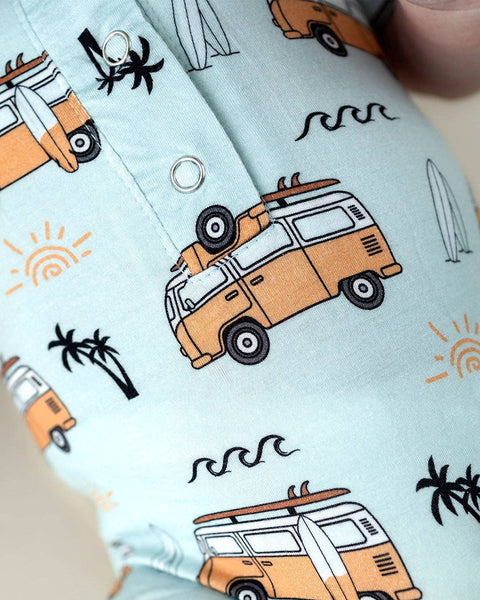 Bamboo Jumpsuit | Retro Beach – Rose + Ev Children's Boutique